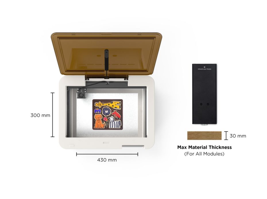 Bundle Flux Ador 10W + Testa Laser IR 2W + Kit di stampa + 4 cartucce ...